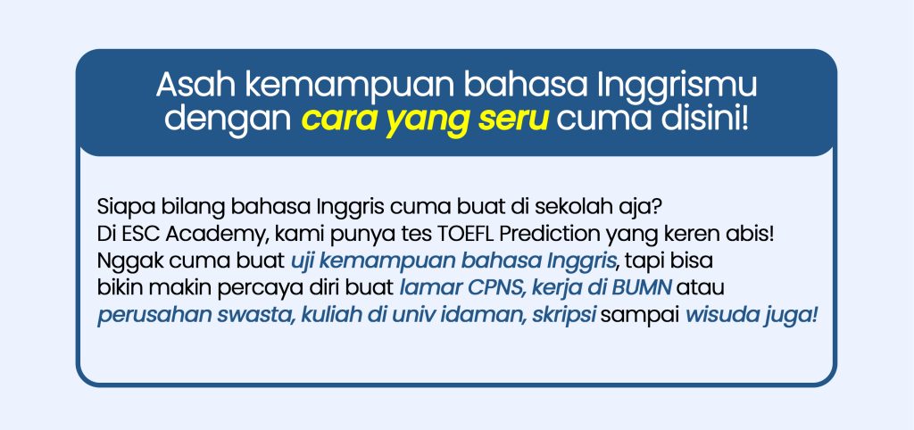 ESC Academy TOEFL TEST Gratis
